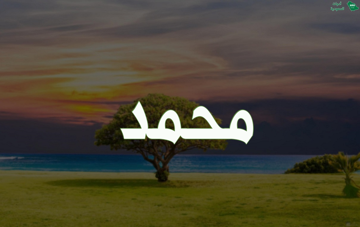 اسم محمد مزخرف بالعربي والإنجليزي - أدوات السعودية