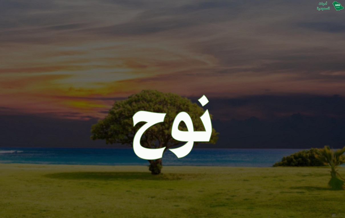 اسم نوح مزخرف بالعربي والإنجليزي - أدوات السعودية